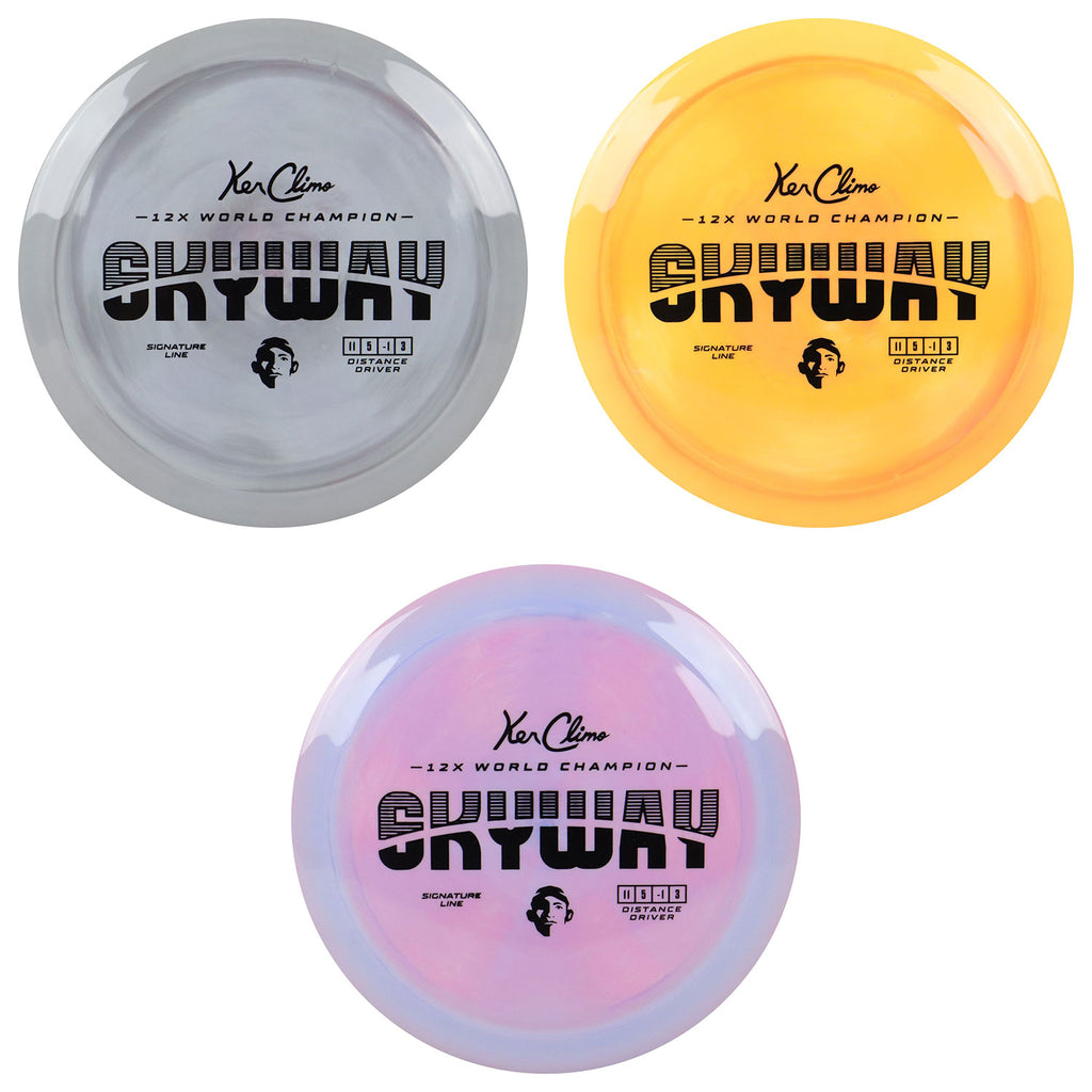 Climo Disc Golf Signature Line Skyway Distance Driver 11/5/-1/3 - Choo ...