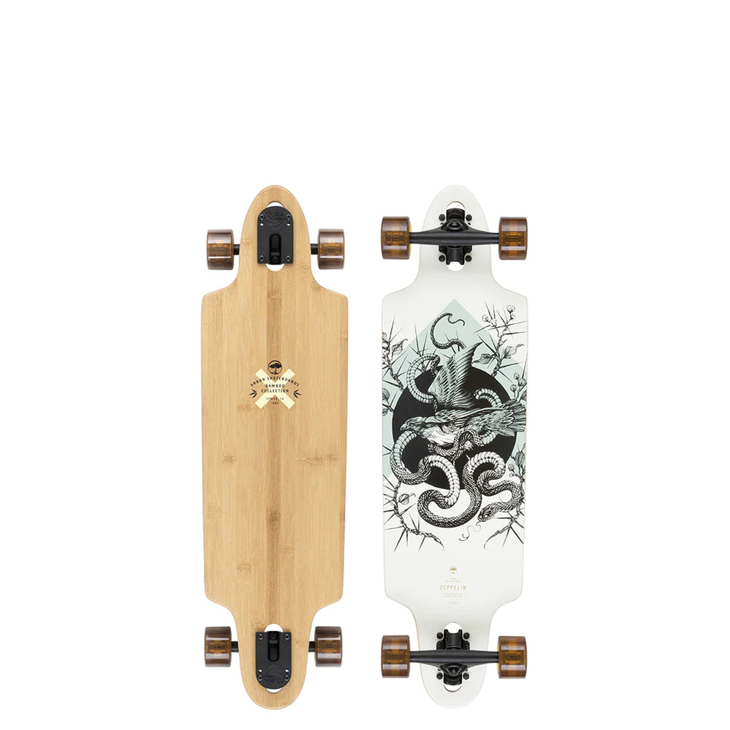 Arbor Longboard Complete Bamboo Zeppelin Cruiser Drop Through El Rose ...