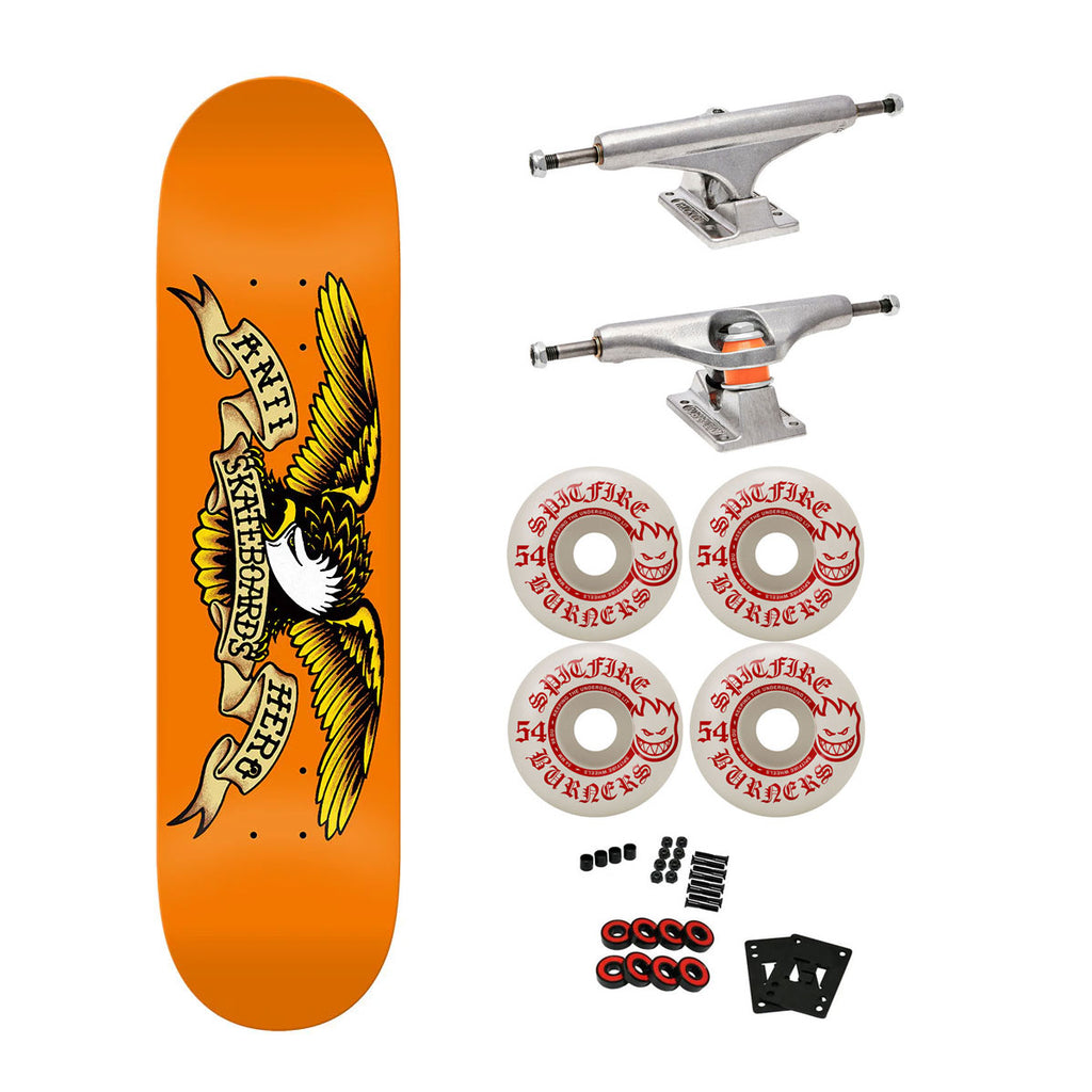 Anti Hero Premium Skateboard with Indy Trucks, Spitfire Wheels 9.0" Cl ...