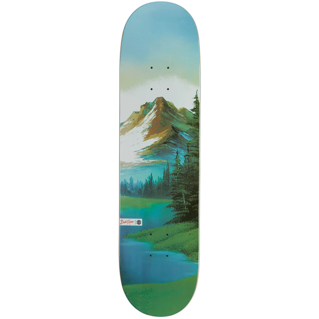 Element Skateboard Deck Bob Ross Happy in this World 8.0" x 31.75 ...