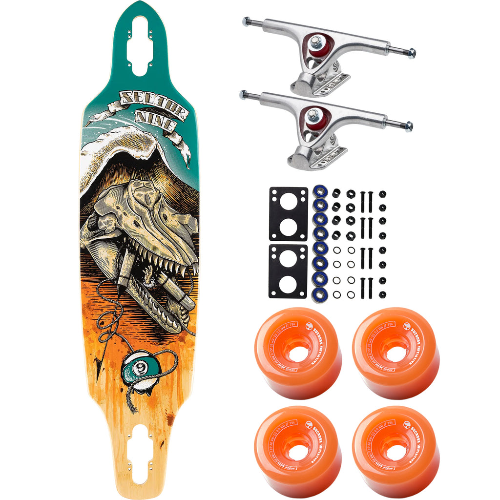 Sector 9 Longboard Mini Lookout Wreckage 9.25" x 37.5" Drop Through wi ...