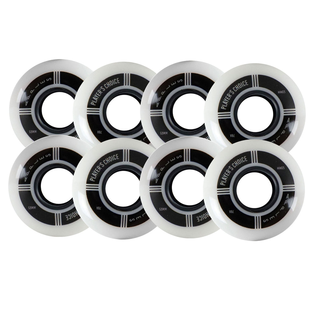 Player's Choice Indoor Roller Hockey Wheels 59mm Apples 78A 8-Pack ...