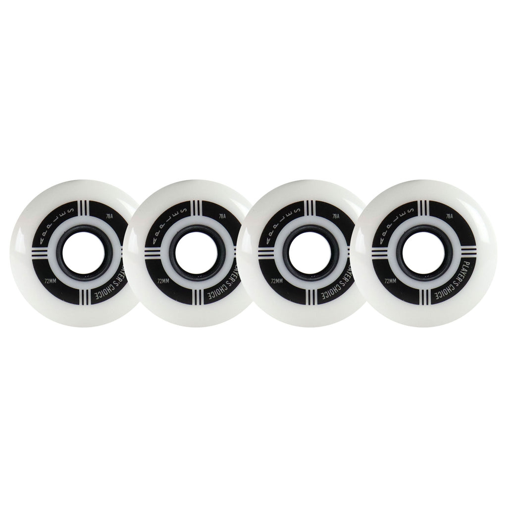 Player's Choice Indoor Roller Hockey Wheels 72mm Apples 78A 4-Pack ...