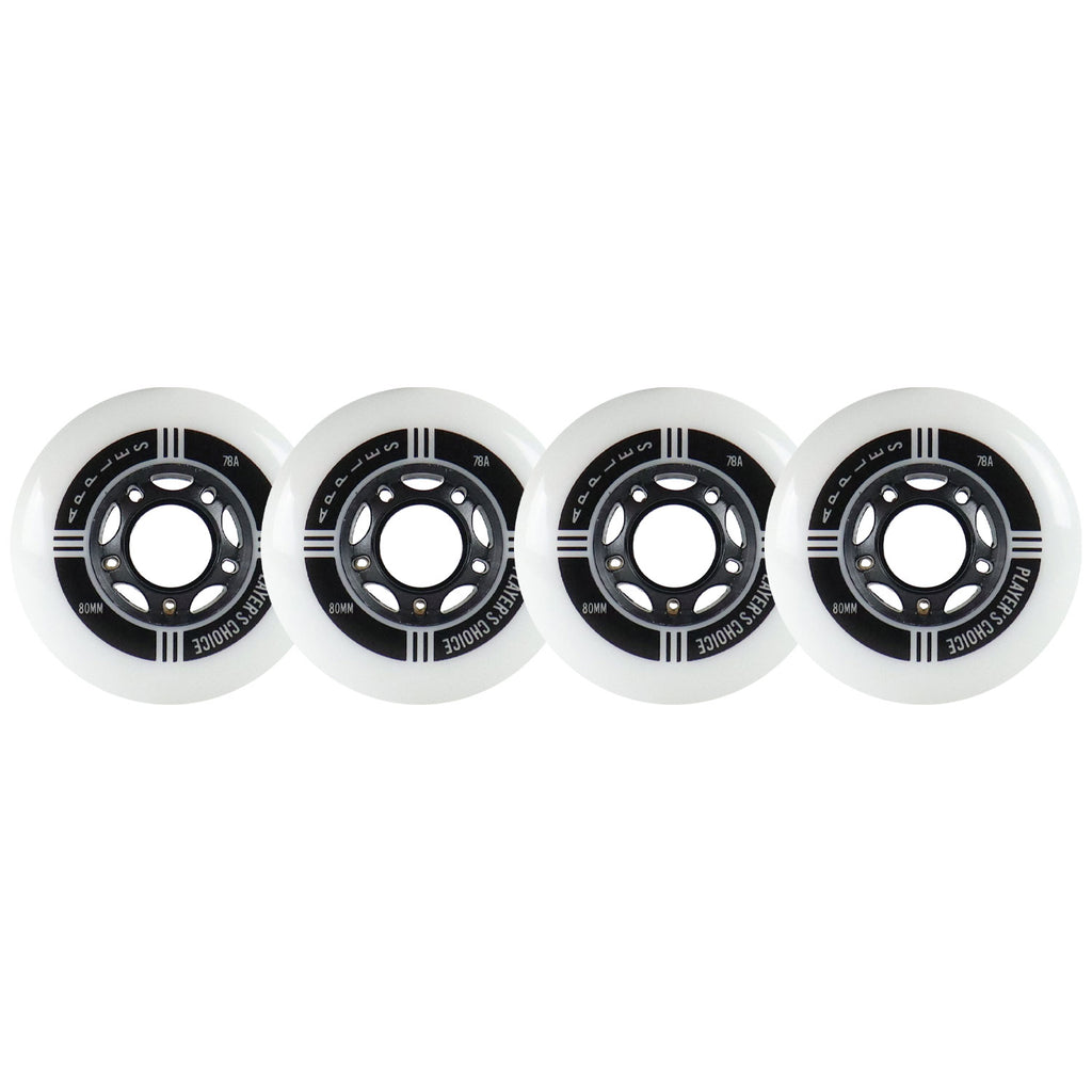 Player's Choice Indoor Roller Hockey Wheels 80mm Apples 78A 4-Pack ...