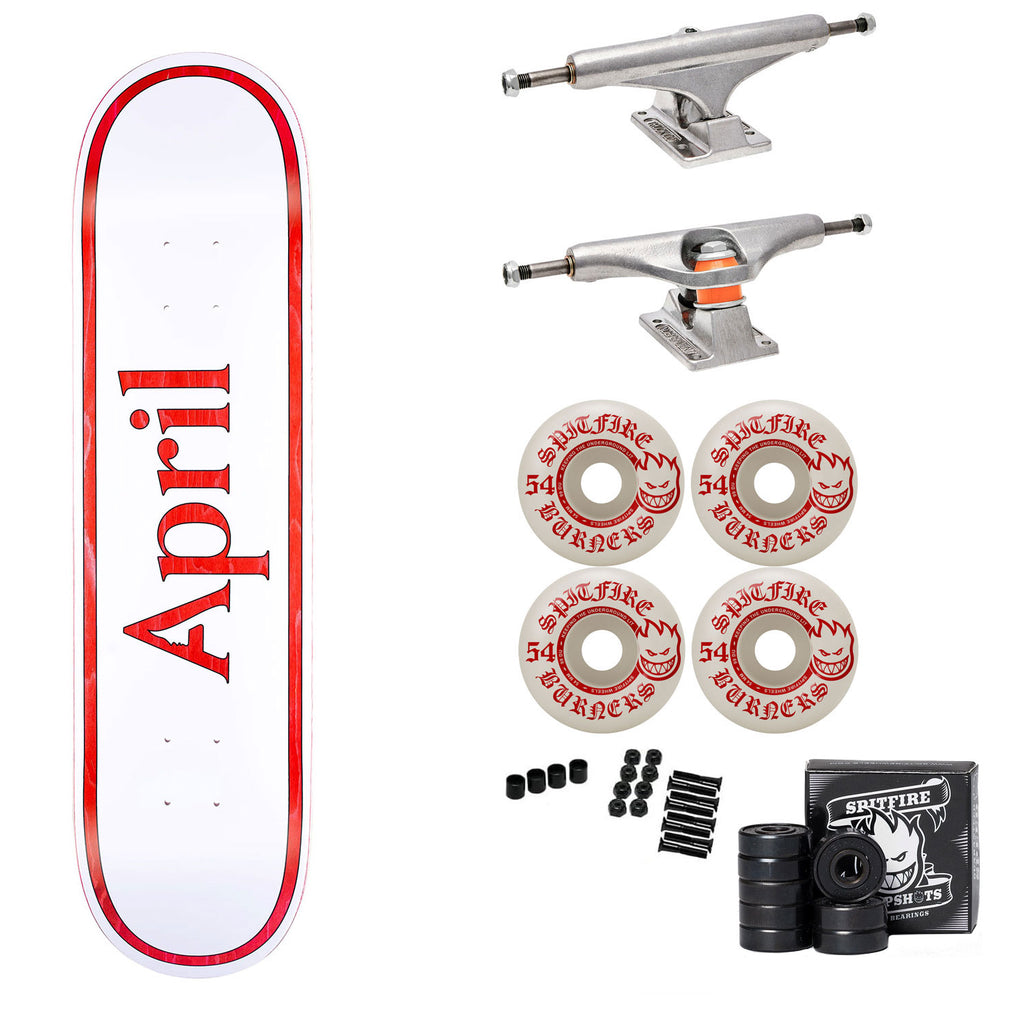 April Skateboard Professional Complete Setup 8.125" Independent / Spit ...