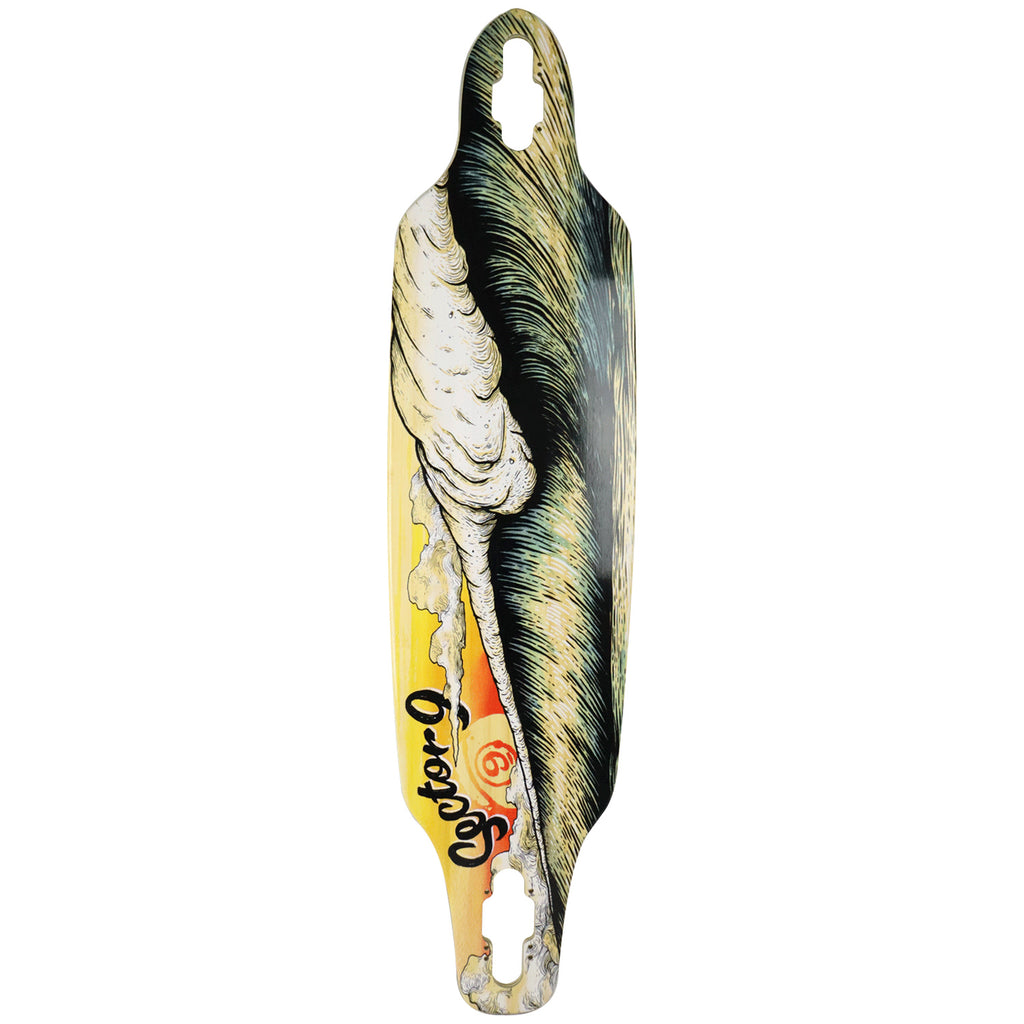 Sector 9 Longboard Deck Bamboo Macking Mini Lookout Drop Through 9.25 ...