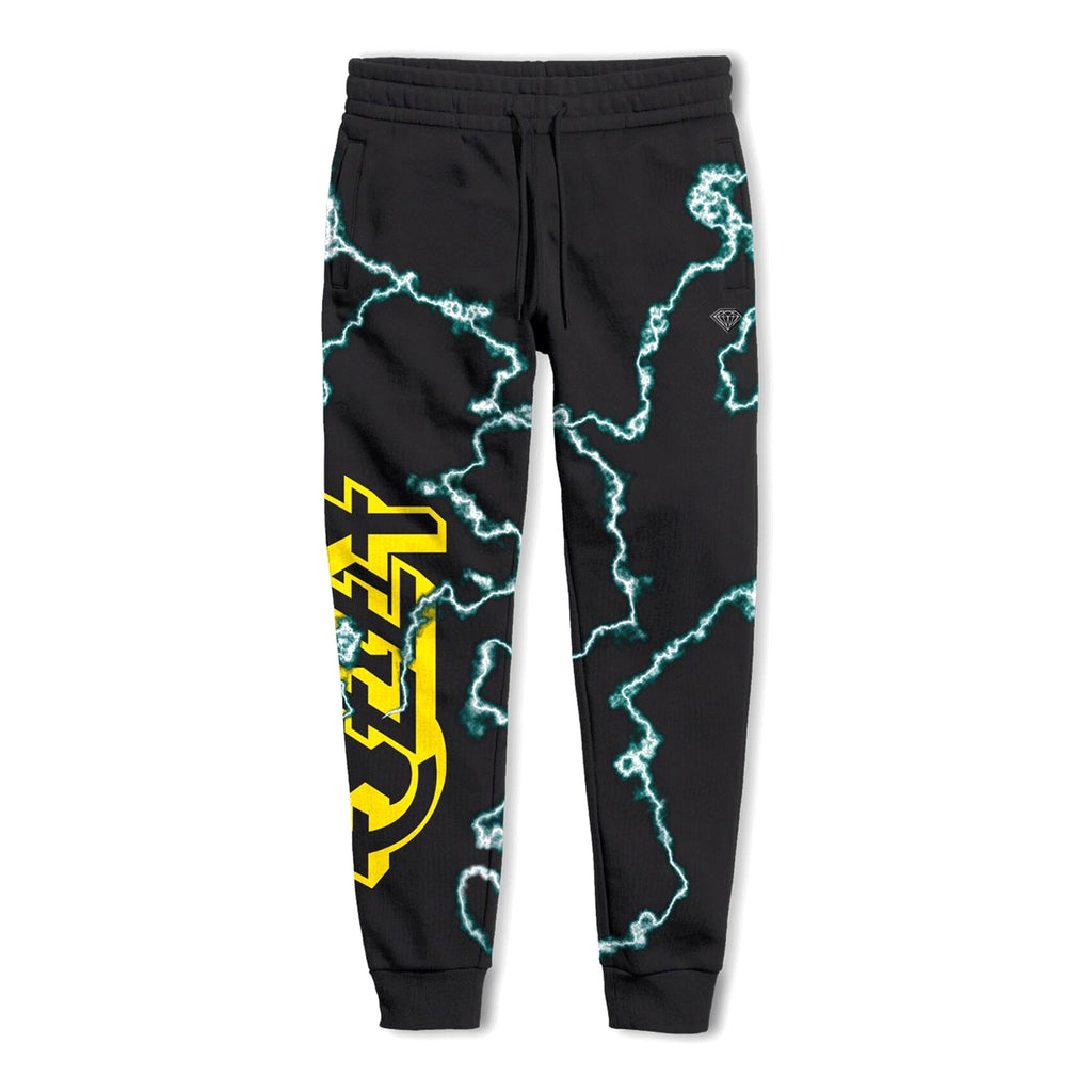 Diamond Supply Co. X Ozzy Osbourne Pants Mad Lightning Allover Sweatpa ...
