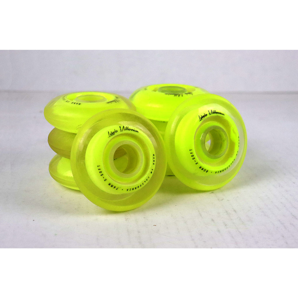 Blem Inline Hockey Wheels Labeda Millennium Gripper 76mm/80mm Hilo Yel ...
