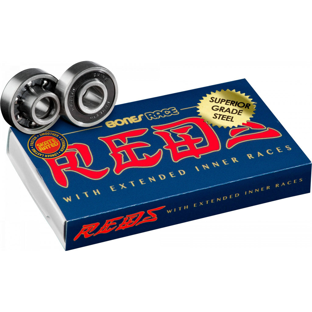 Bones Bearings Race Reds (Built in Spacer) – TGM Skateboards