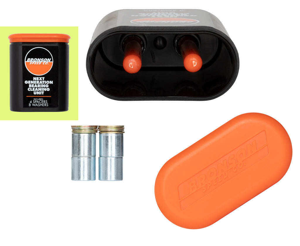 Bronson Bearing Cleaning Unit with Spacers and Washers – TGM Skateboards