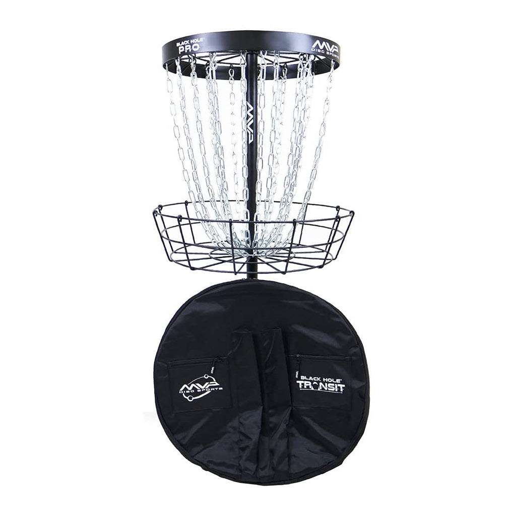 MVP Disc Golf Basket Black Hole Pro + Transit Carrying Bag – TGM ...