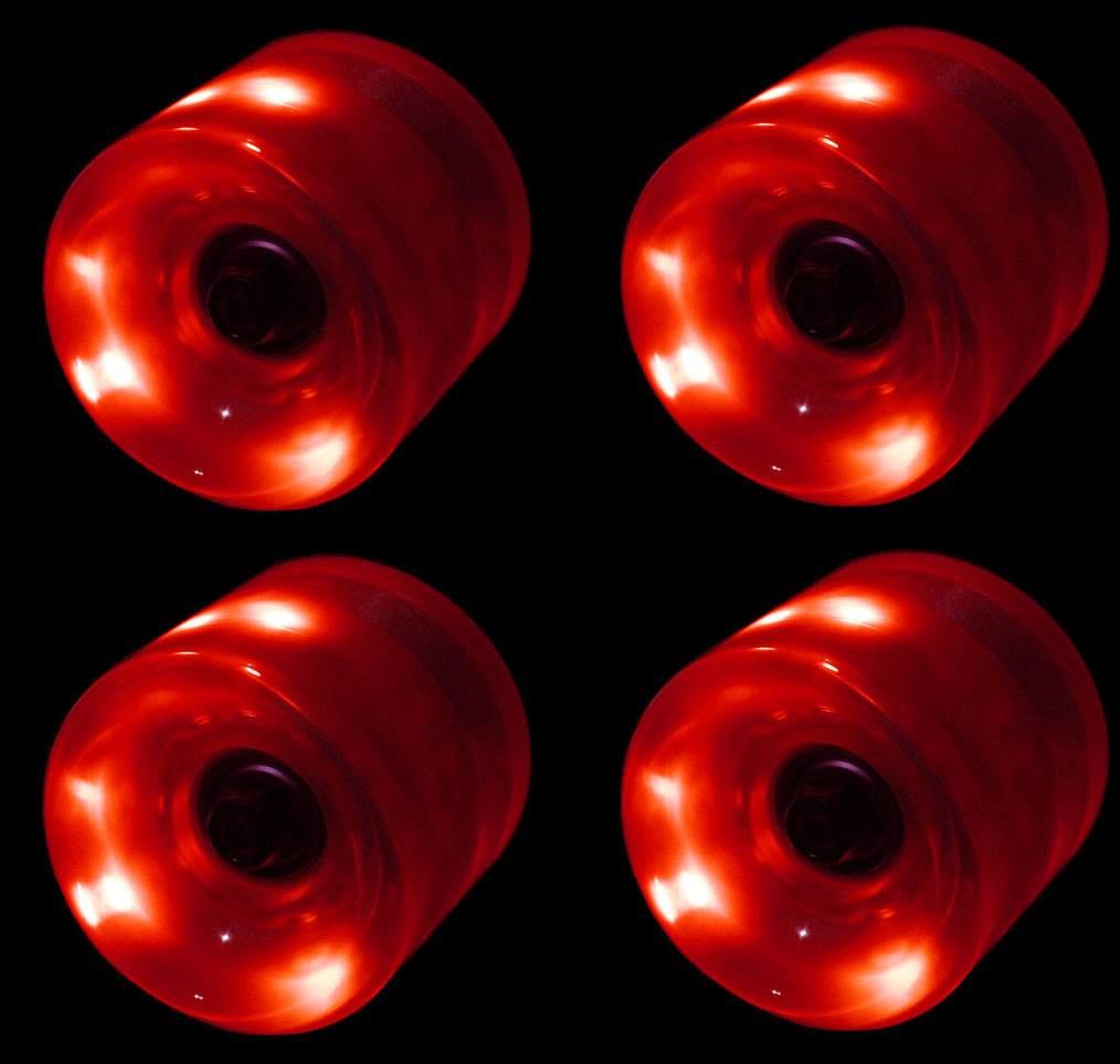 LED Wheels RED 60mm – TGM Skateboards