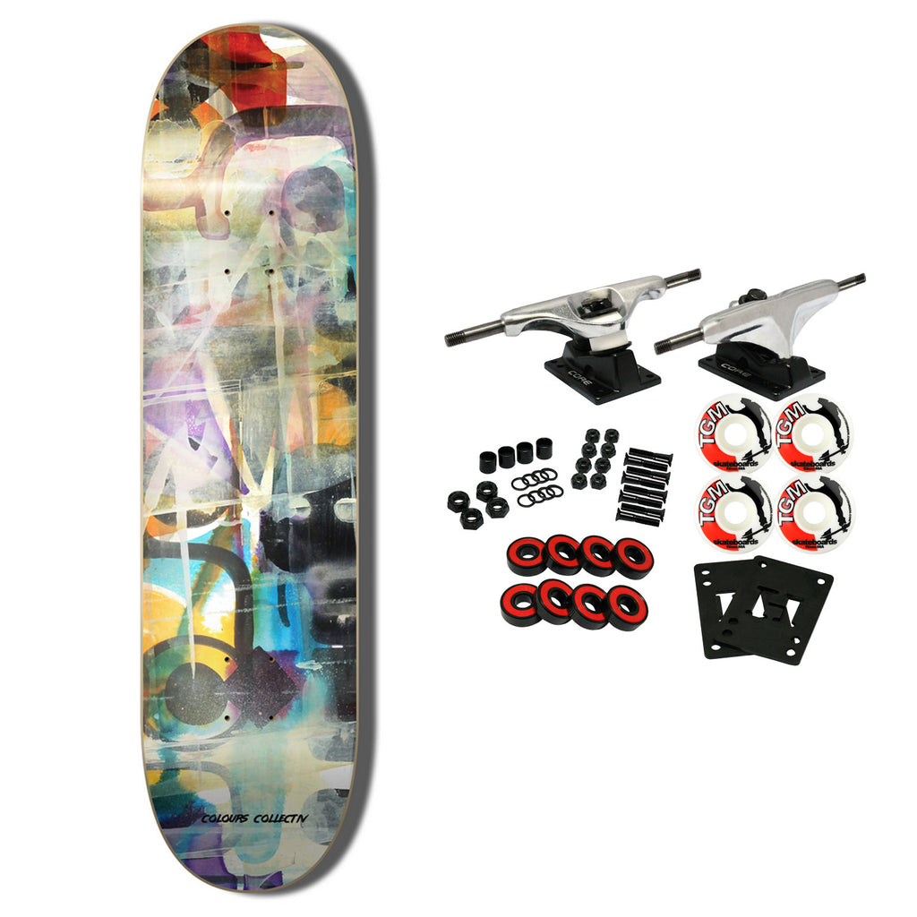 Colours Collectiv Skateboard Complete Will Barras Grunge 8.3" x 32 ...