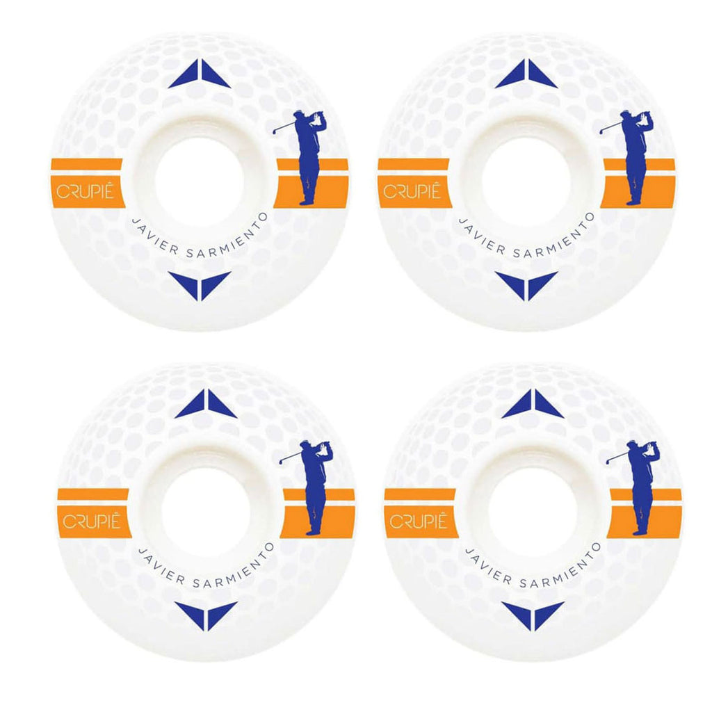 Crupie Skateboard Wheels 52mm Javier Sarmiento Golf 101A White – TGM ...