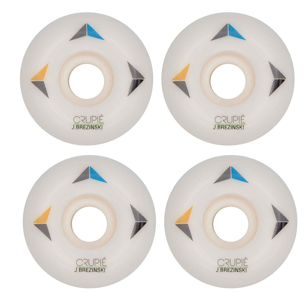 Crupie Skateboard Wheels 52mm Joey Brezinski JBZ 101A White – TGM ...