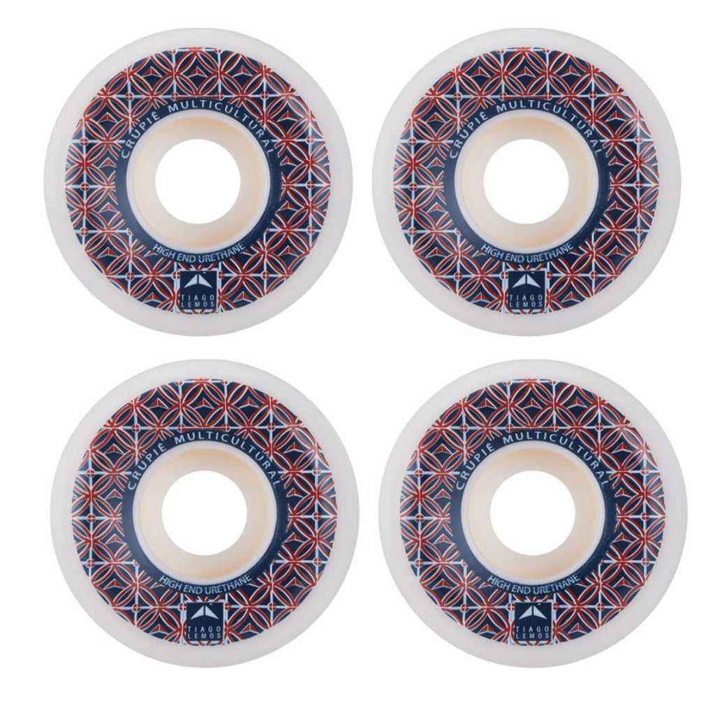 Crupie Skateboard Wheels 51mm Tiago Lemos Aoki Classic 101A White – TGM ...