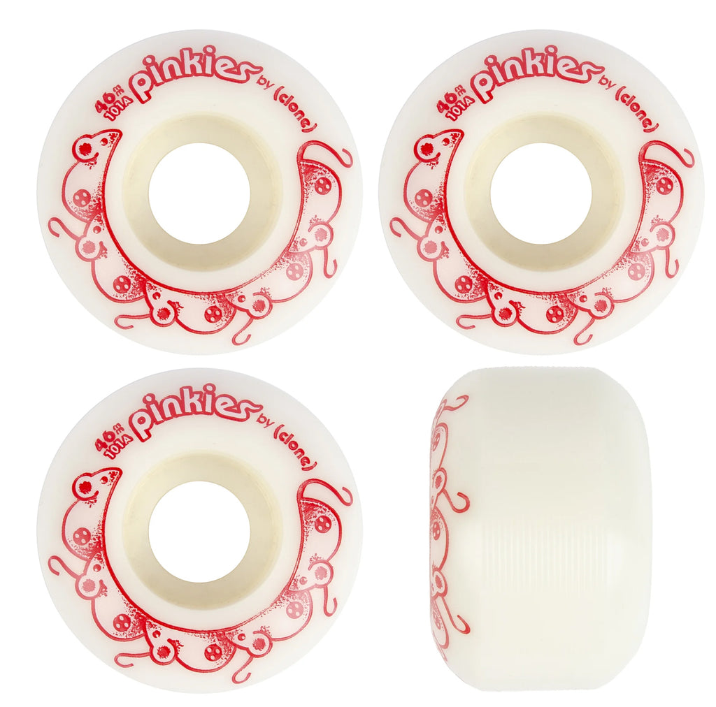 Alien Workshop Clone Skateboard Wheels 46mm Pinkies 101A White – TGM ...
