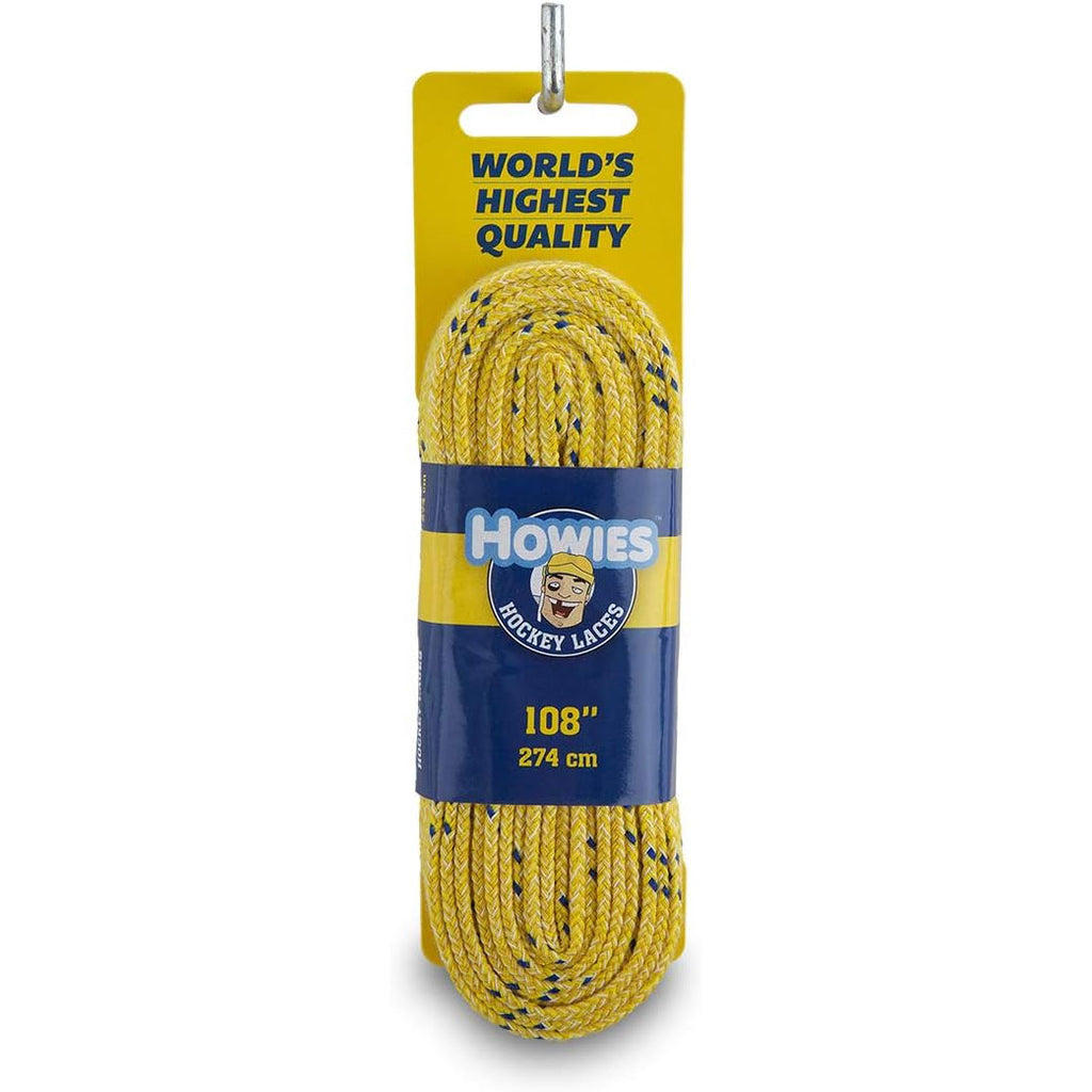 Howies Hockey Skate Laces Cloth Yellow 108" (Senior 8-10) – TGM Skateboards