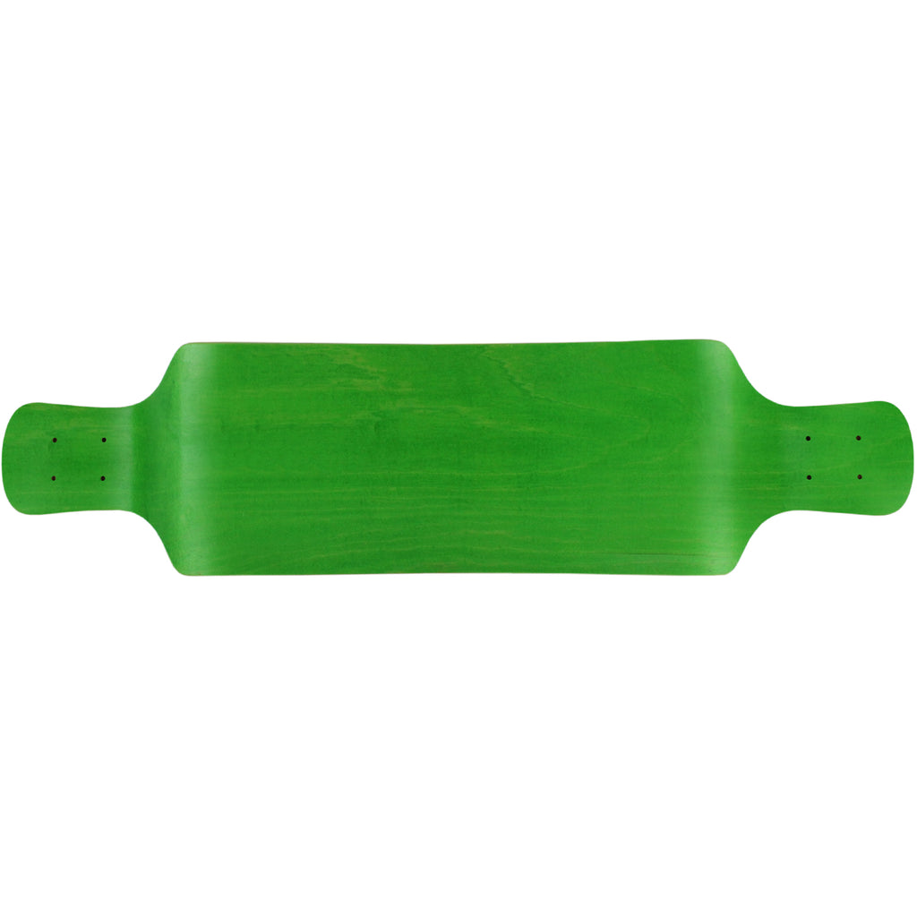 Longboard Moose Drop Down Deck 9.4" x 38" Stained Green – TGM Skateboards