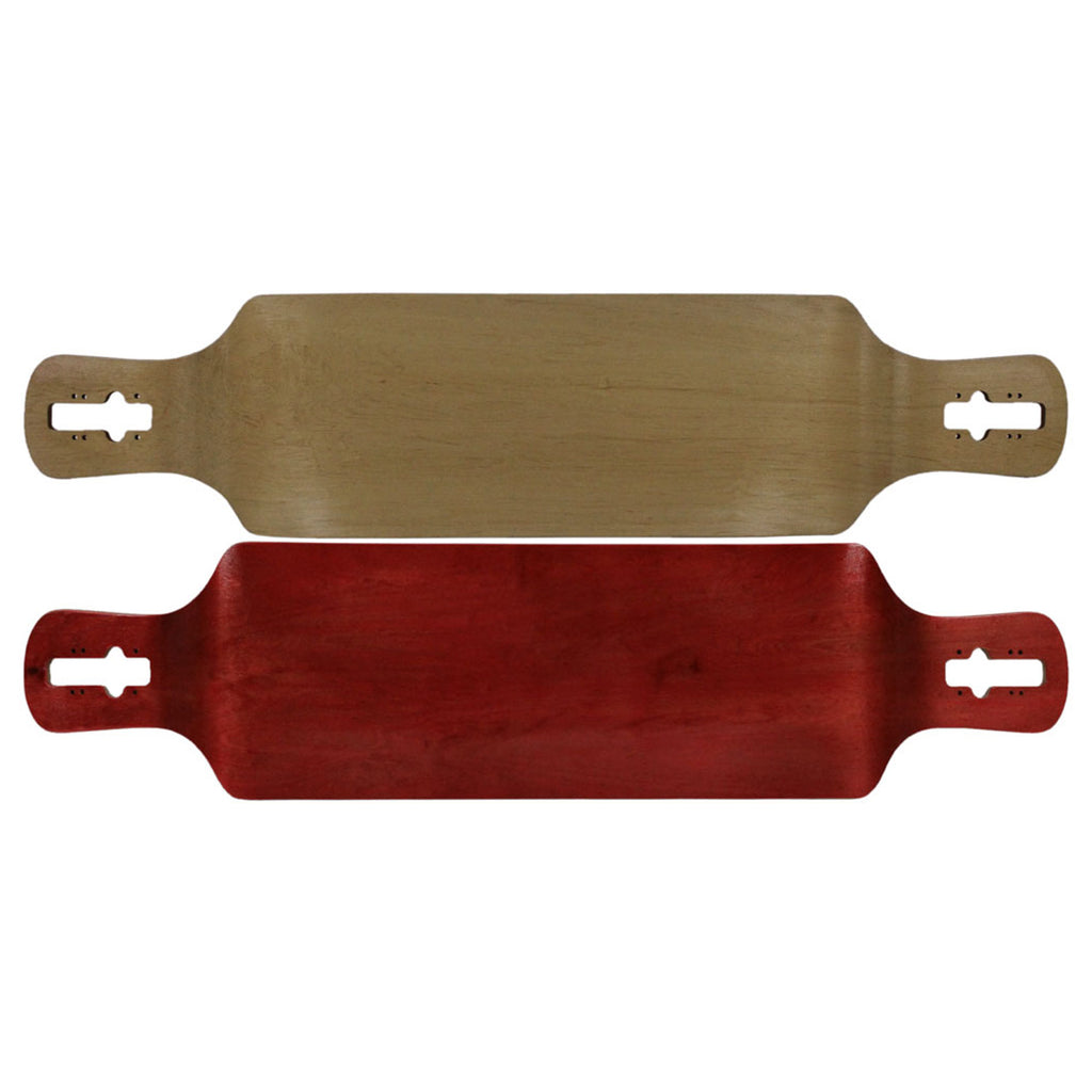 Longboard Moose Drop Down/Through Deck 9.75" x 41" Stained Red – TGM ...