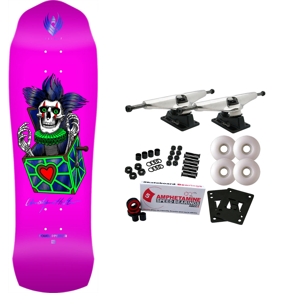 Powell Peralta Skateboard Complete Flight Chris Hiett Skull 9.5" – TGM ...