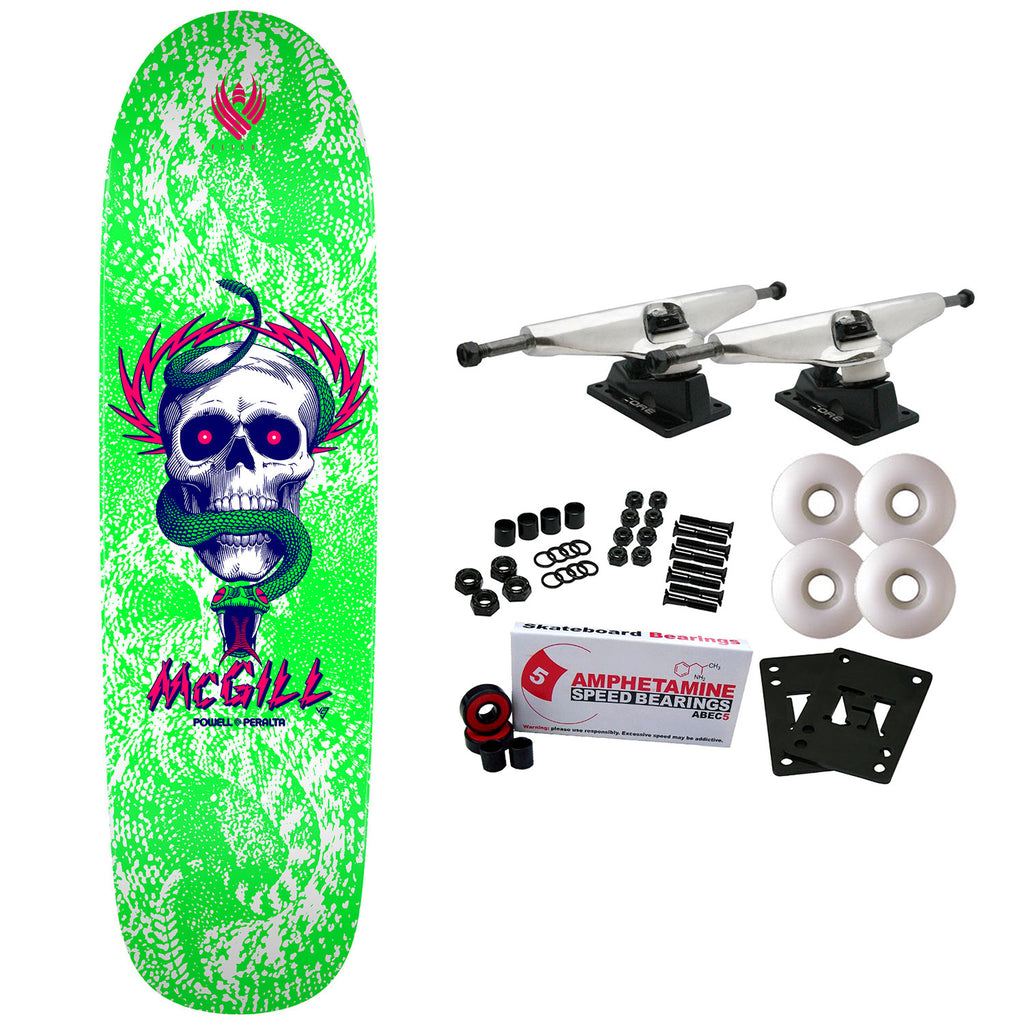 Powell Peralta Skateboard Complete Flight McGill Skull and Snake Green ...