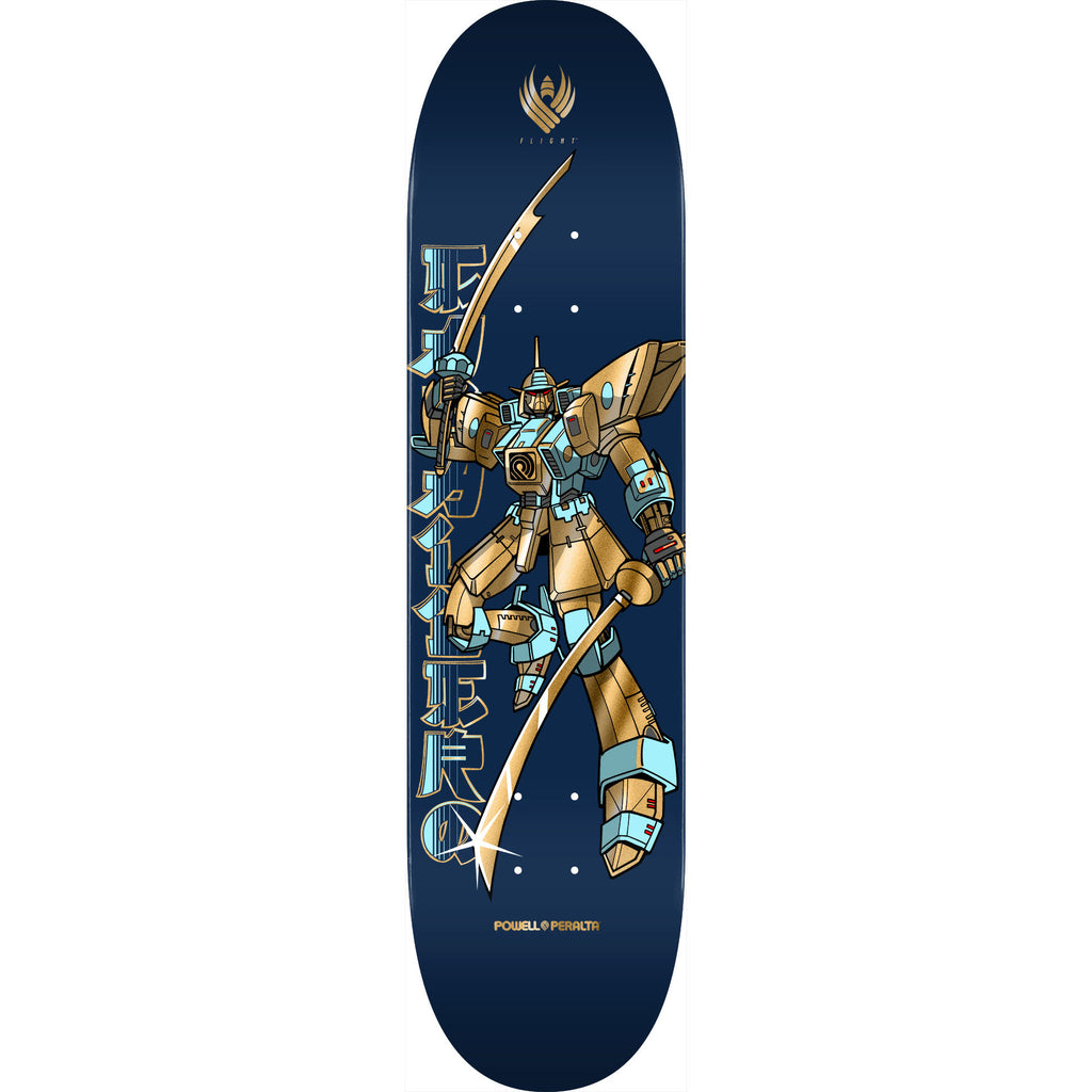 Powell Peralta Skateboard Deck Flight Caballero Gundam Blue/Gold Foil ...