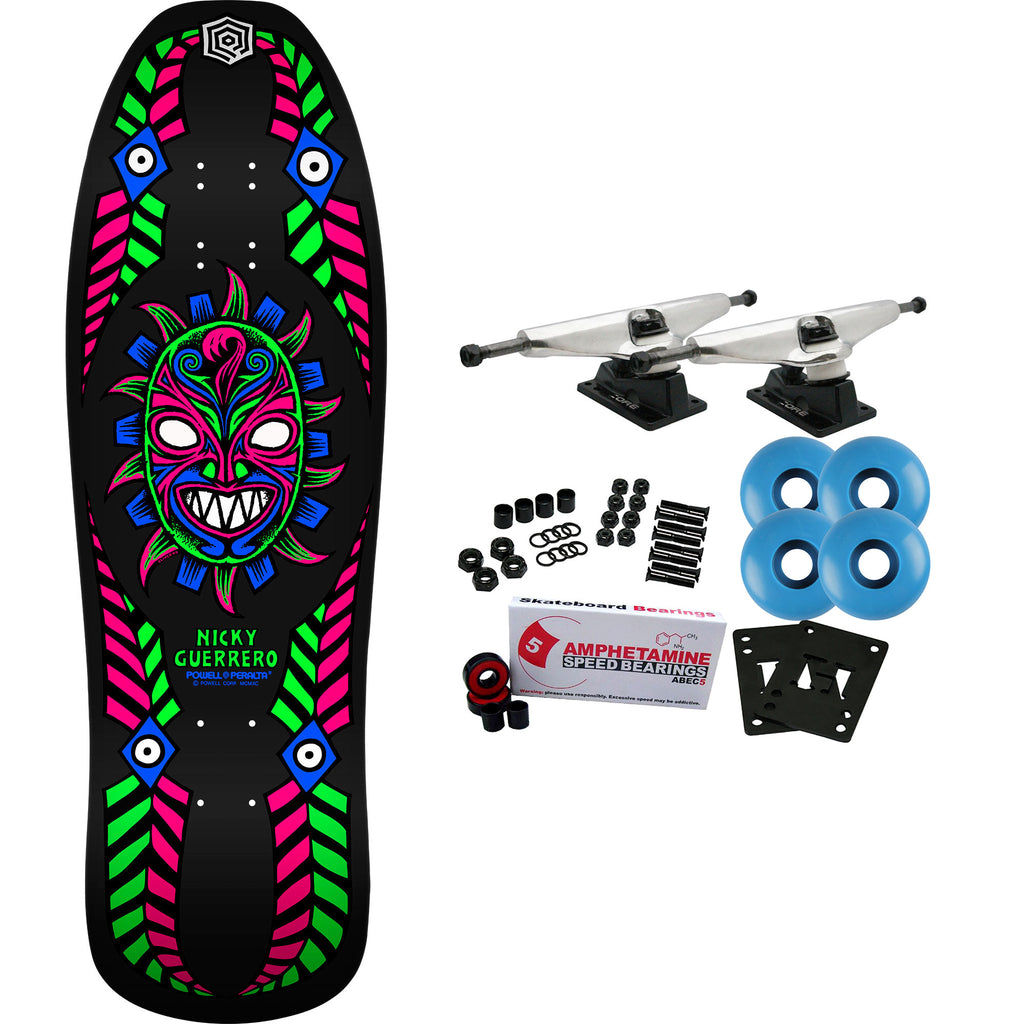 Powell Peralta Skateboard Complete Ray Nicky Guerrero Mask Blacklight ...