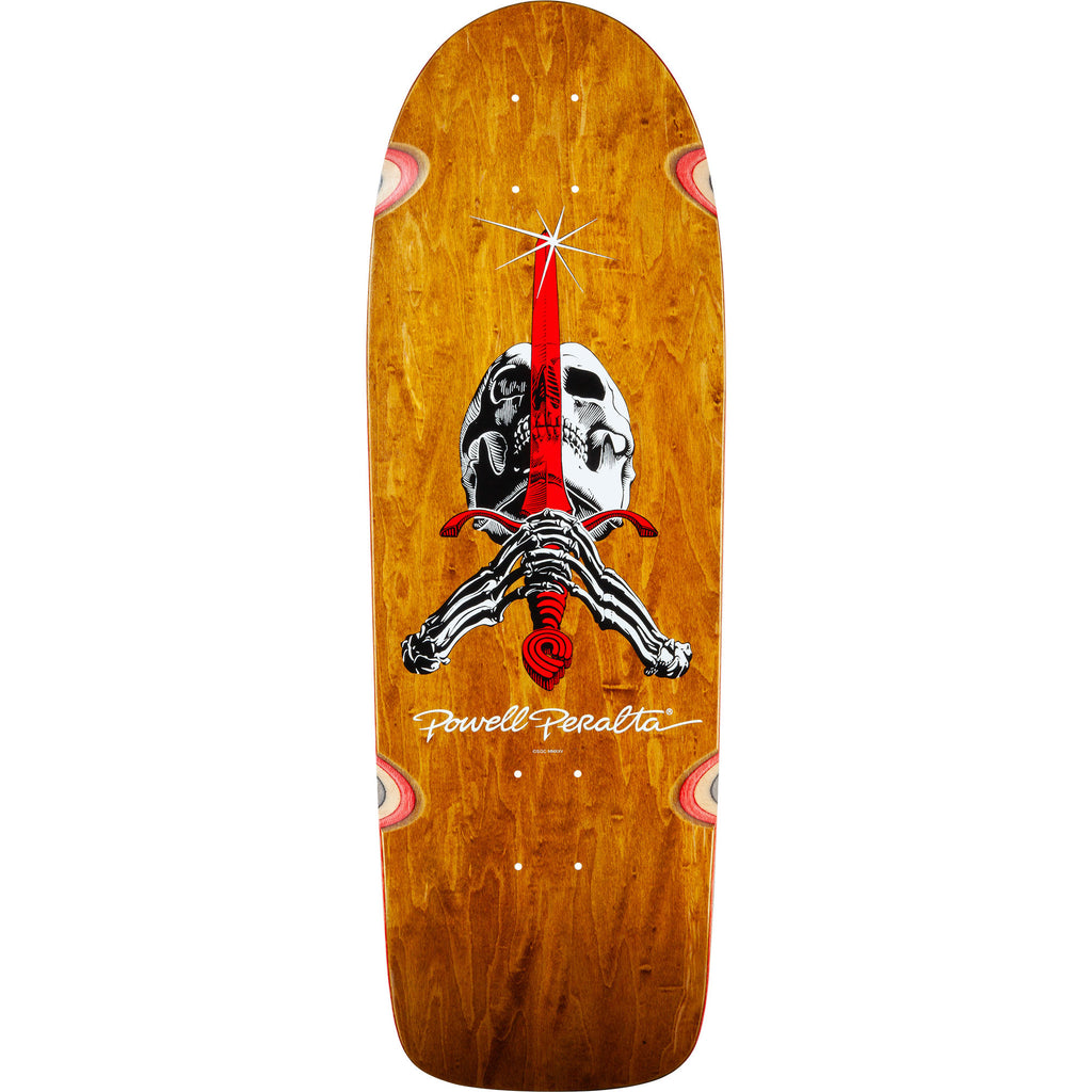 Powell Peralta Skateboard Deck OG Skull and Sword Brown Stain Old Scho ...