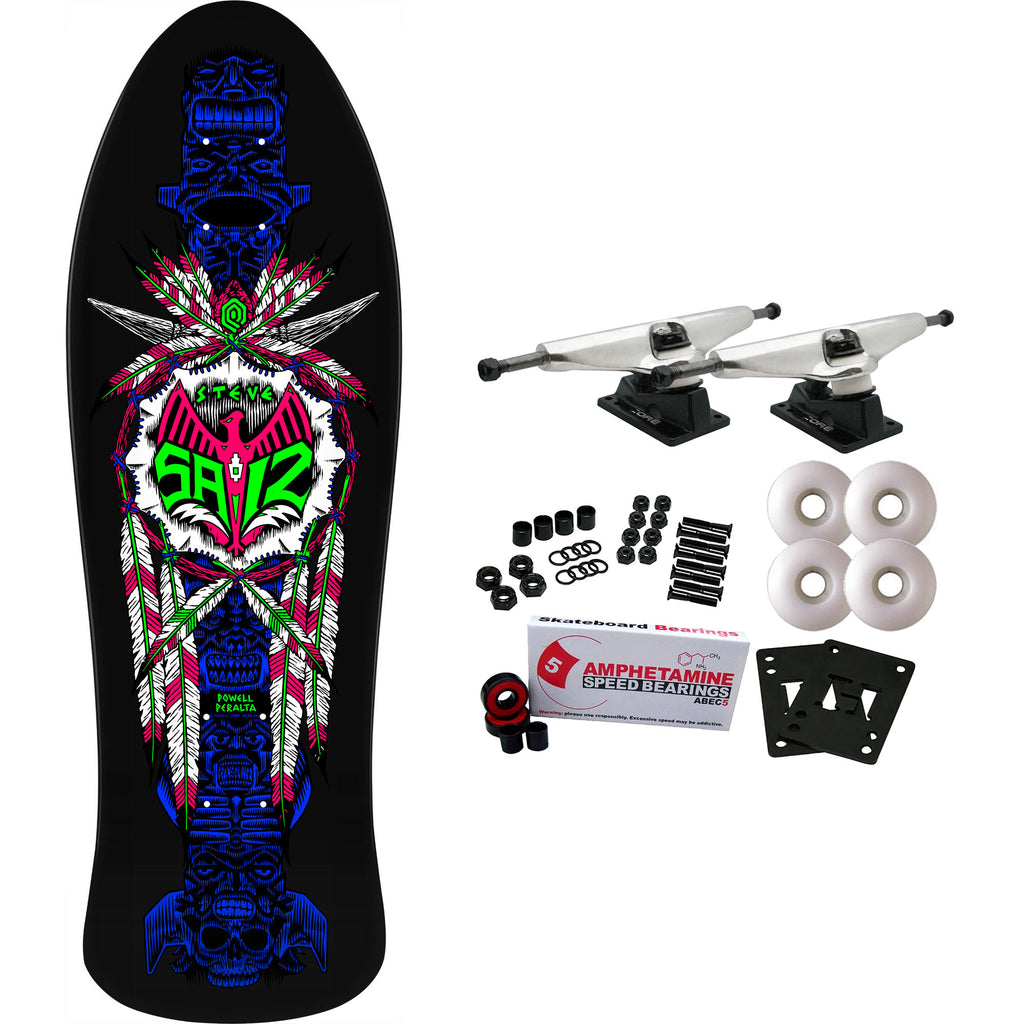 Powell Peralta Skateboard Complete Steve Saiz Totem Blacklight Old Sch ...