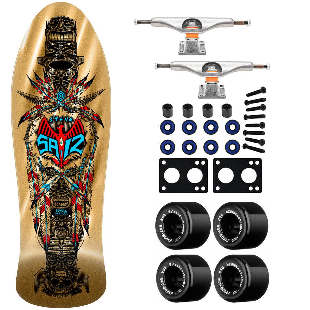 Powell Peralta Skateboard Steve Saiz Totem Gold Foil / Independent / R ...