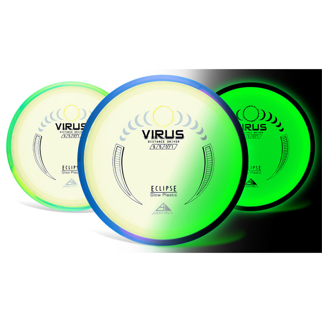 Axiom Disc Golf Eclipse Glow Virus Distance Driver 9/5/-3.5/1 - Choose ...
