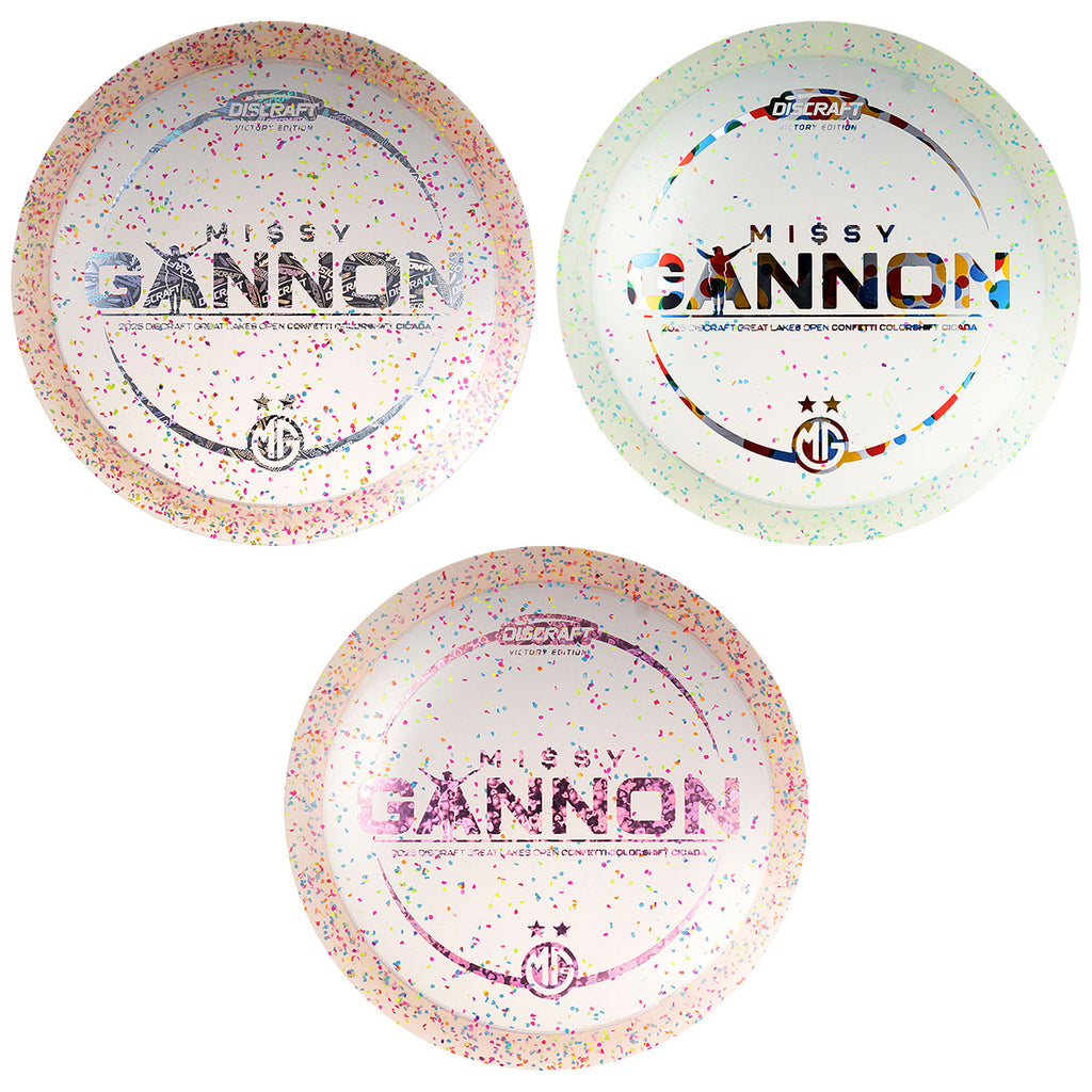 Discraft Disc Golf Z Cicada Colorshift Confetti Missy Gannon Victory ...