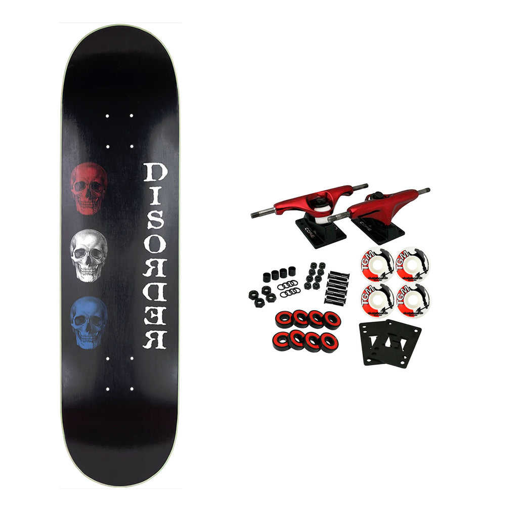 Disorder Skateboard Complete 3 Skull 8.25" – TGM Skateboards