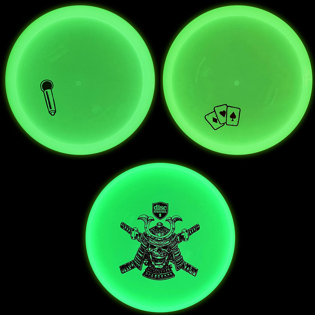 Discmania Glow in The Dark Disc Golf Set 3 Pack of Discs - Magician, R ...