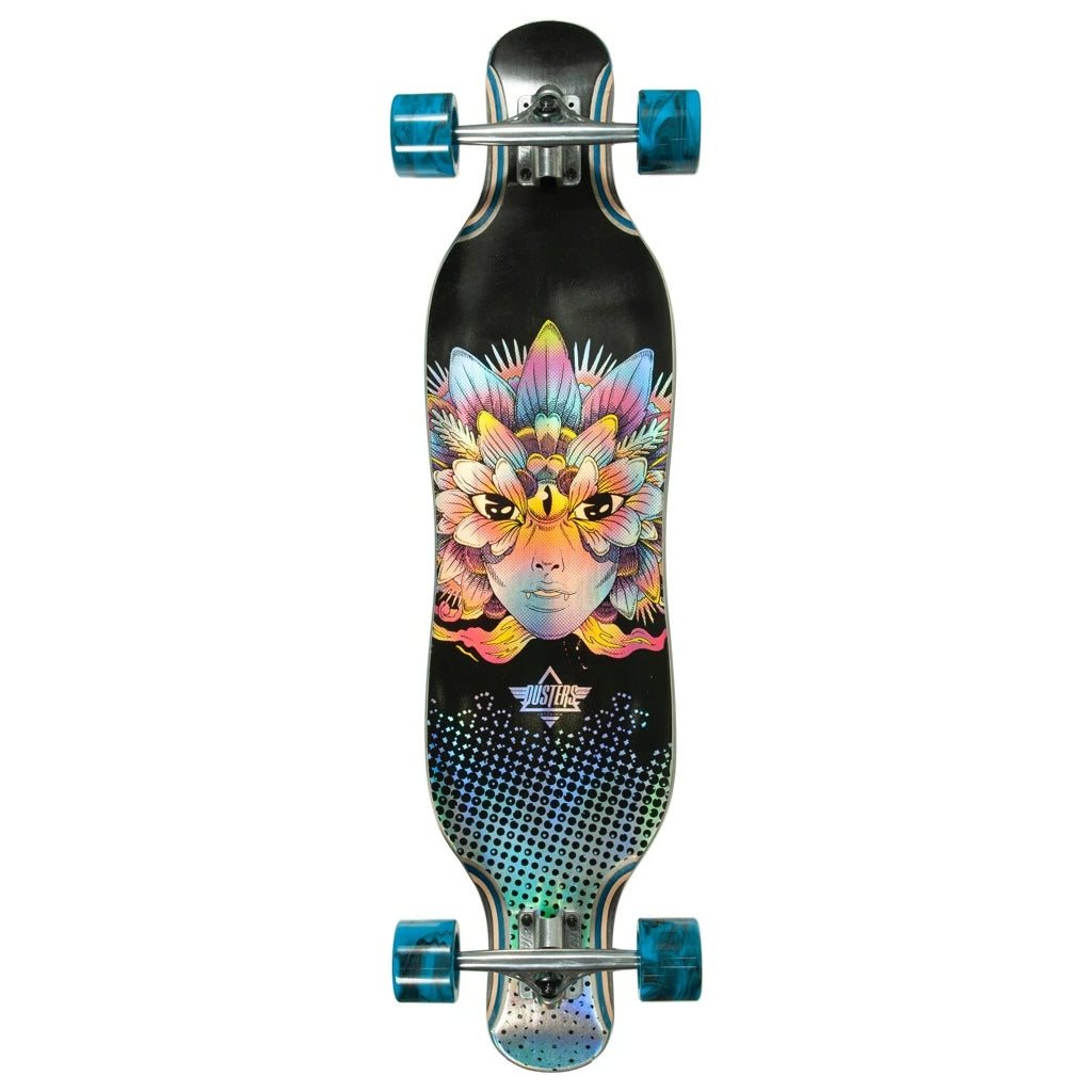 Dusters Longboard Fleur Blue 9.5" x 38.5" – TGM Skateboards