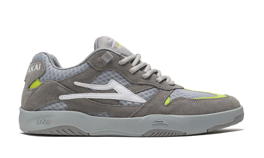Lakai Skateboard Shoes Evo 2.0 XLK Grey/Lime Suede – TGM Skateboards