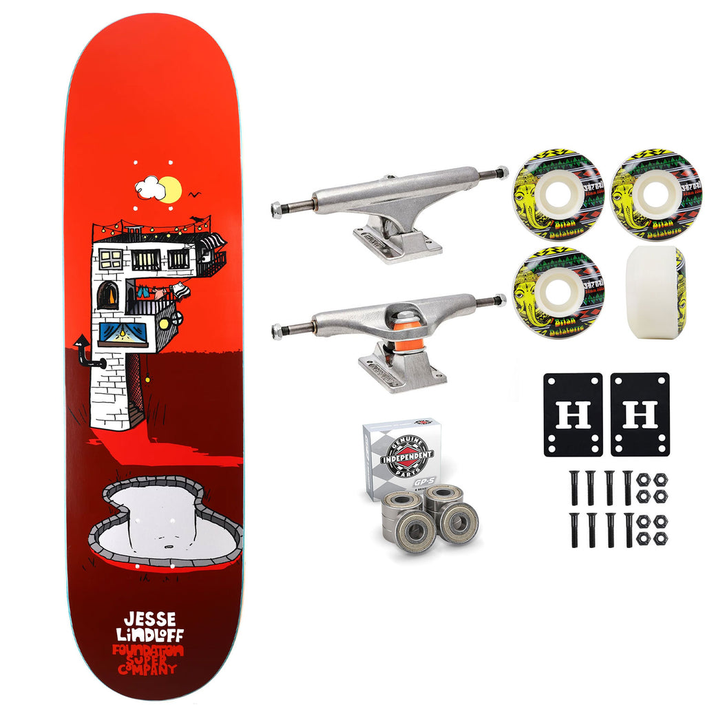 Foundation Skateboard Complete Jesse Lindloff F House 8.5" x 32" Indep ...