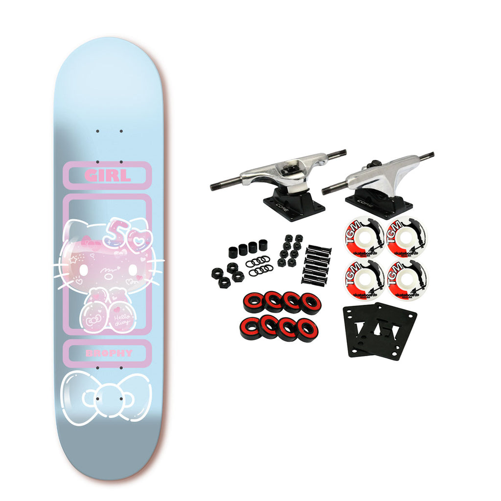 Girl Skateboard Complete Hello Kitty 50 Brophy 8.25" x 31.875" – TGM ...