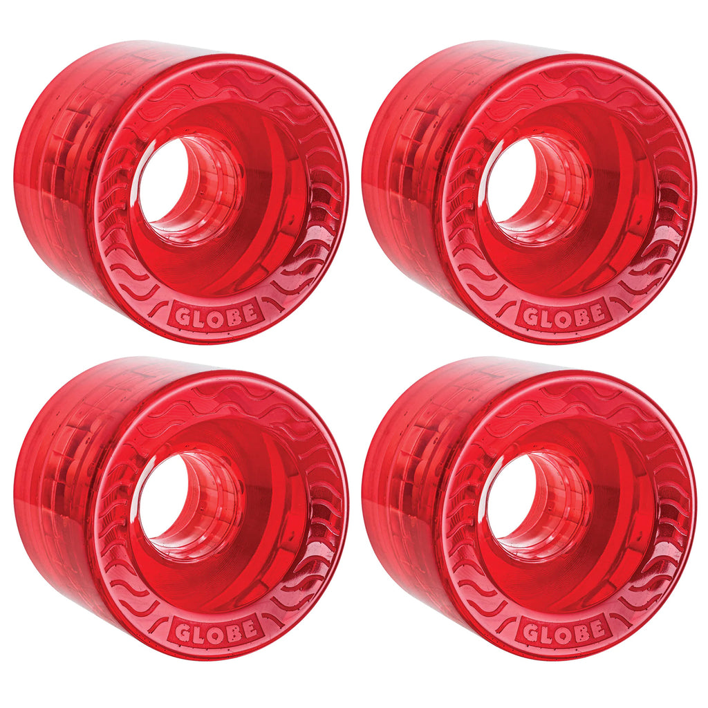 Globe Wheels Retro Flex 58mm 78A Clear Red – TGM Skateboards