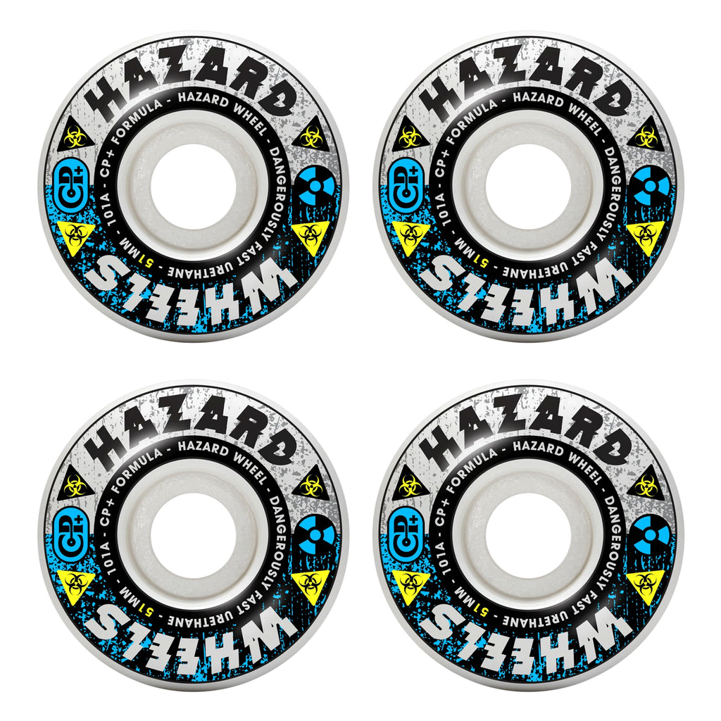 Hazard Skateboard Wheels 51mm High Risk CP+ Radial 101A – TGM Skateboards