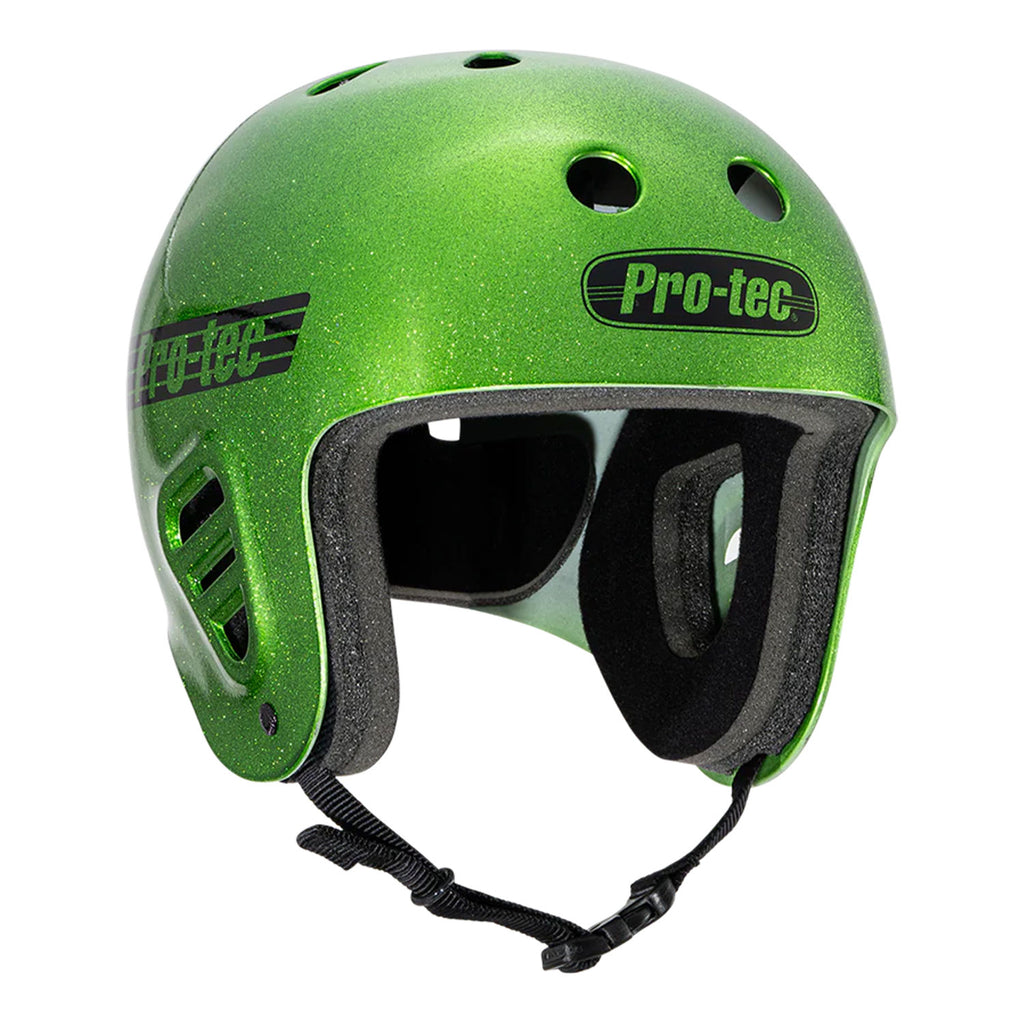 Pro Tec Skateboard Helmet Full Cut Skate Candy Green Flake Size XL ...