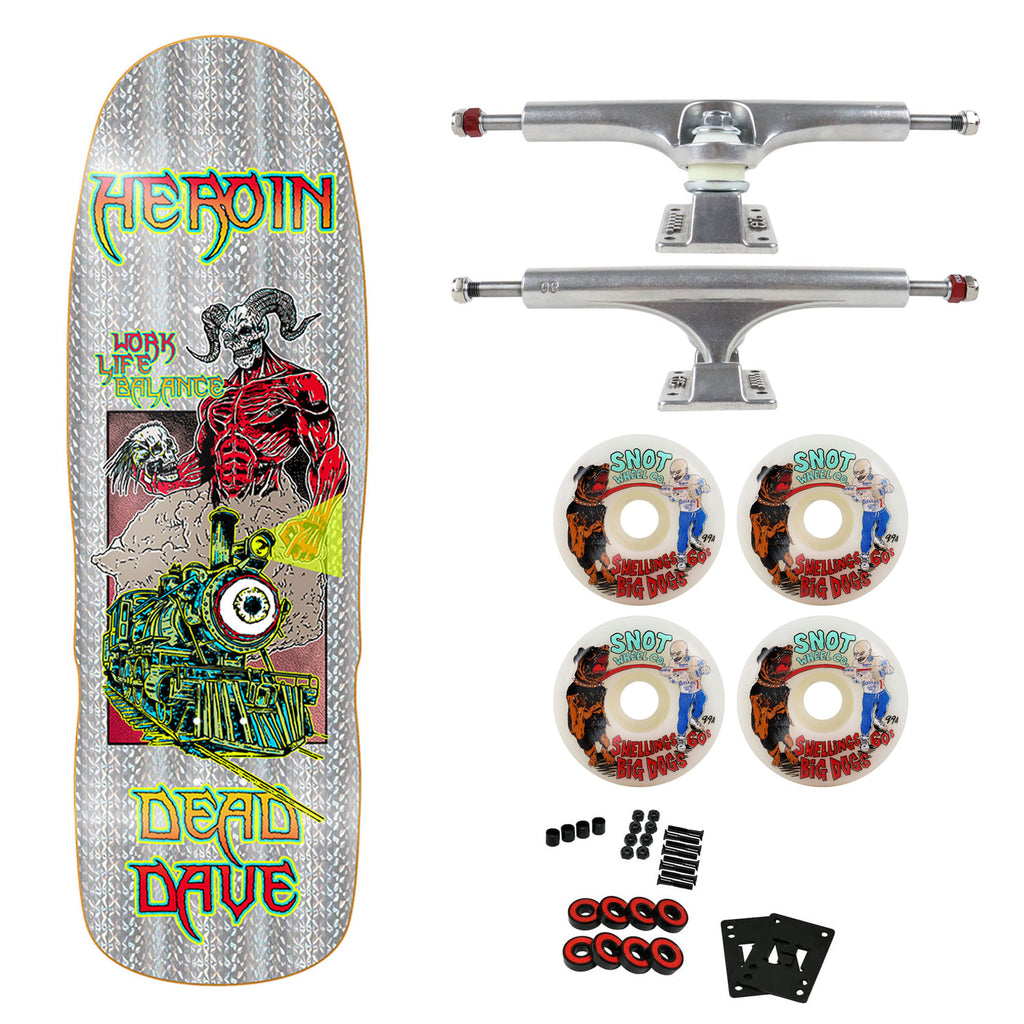 Heroin Premium Skateboard with Ace Trucks, Snot Wheels 10.1" Dead Dave ...