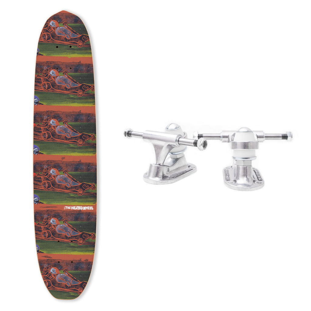 The Heated Wheel Skateboard Deck Cart Jammer Polarizer with Trucks Inc ...