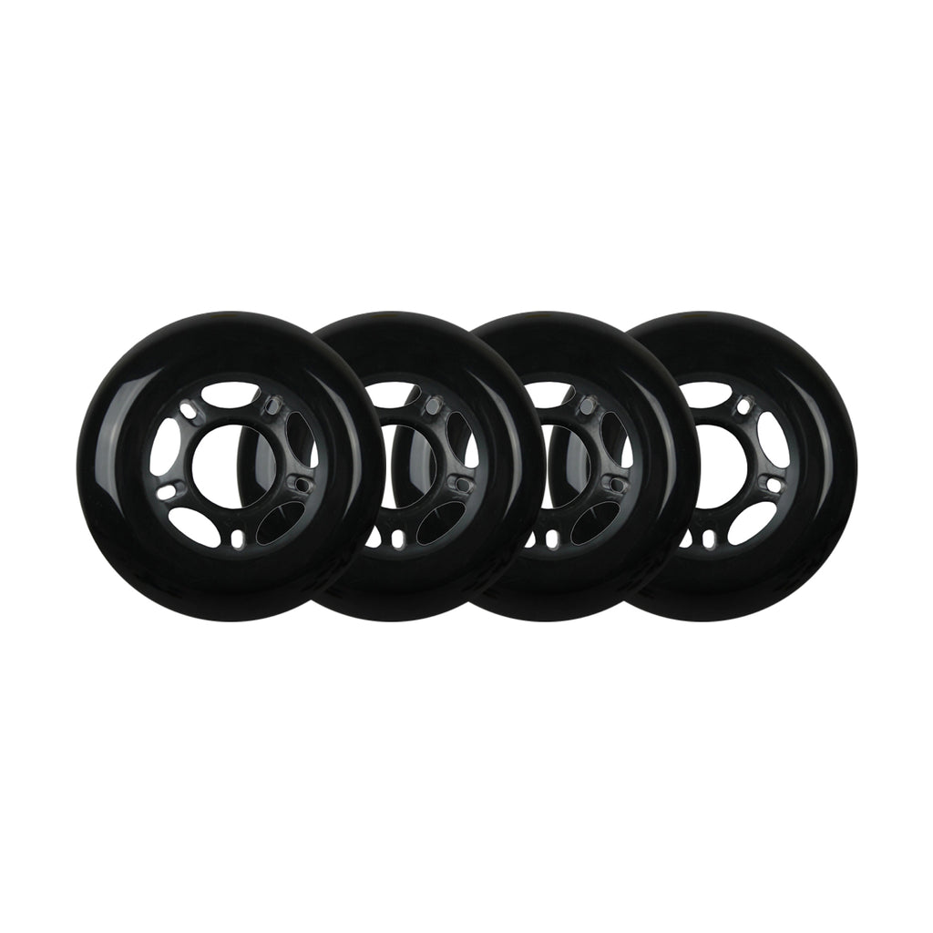 Player's Choice Roller Hockey Wheels - 5-Spoke Hub 72mm 82A Black (4-P ...