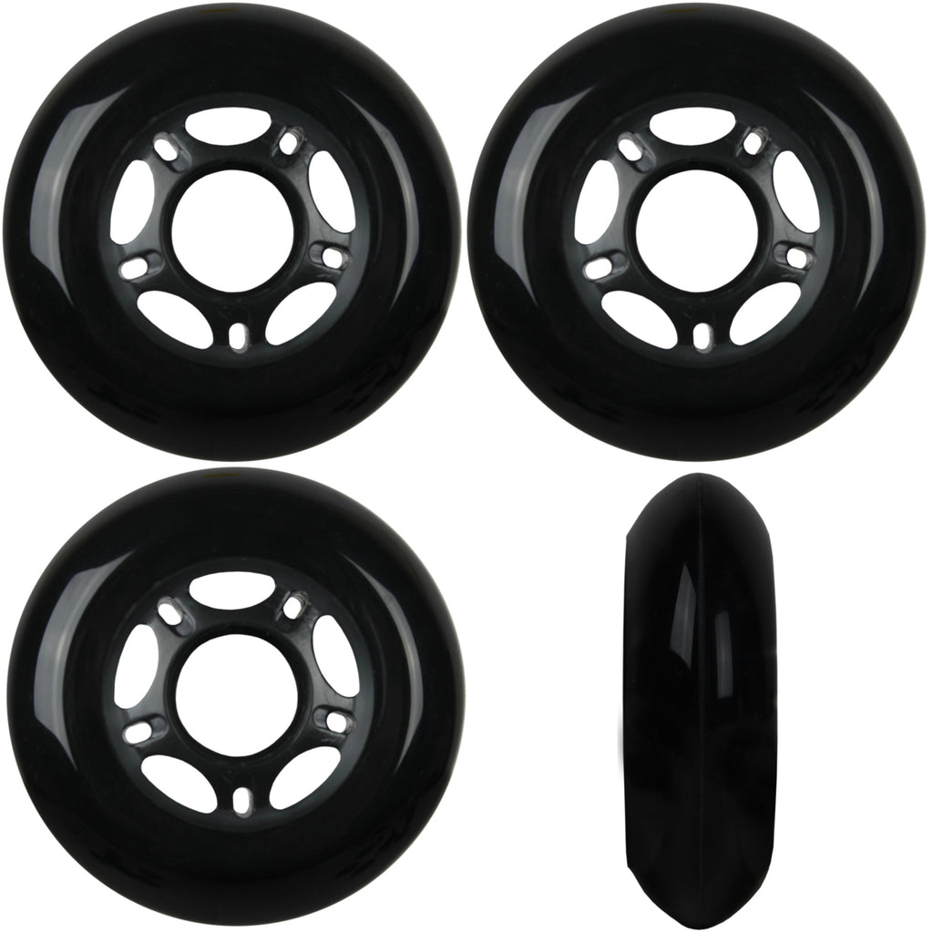 Player's Choice Racing Size Wheels - 5-Spoke Hub 84mm 82A Black (4-Pac ...