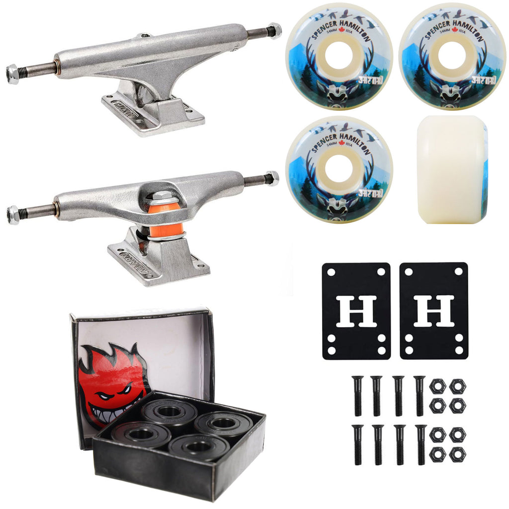 Independent Skateboard Trucks 149 + Satori 54mm 101A Wheels Spitfire B ...