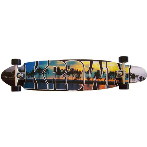 Krown Longboard Complete Kicktail Palm Sunset – TGM Skateboards