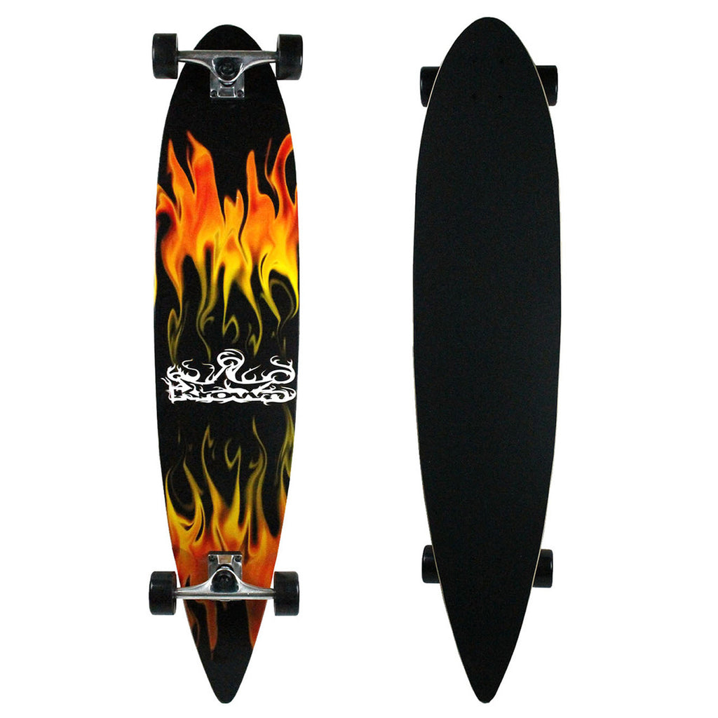 Krown Longboard Complete Pintail Red Flame – TGM Skateboards
