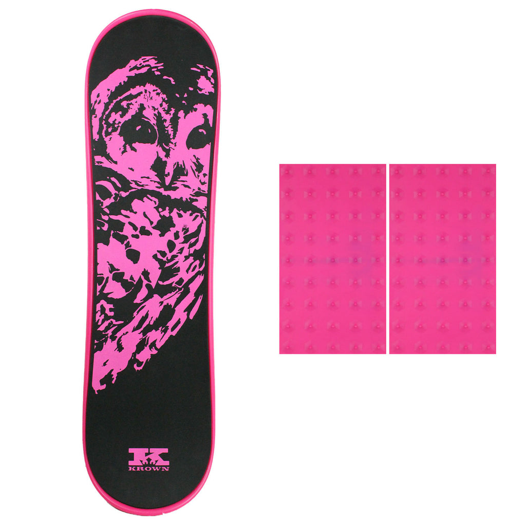 Krown Snowskate 9" x 32" Owl Pink Color Studded Grip Combo – TGM ...